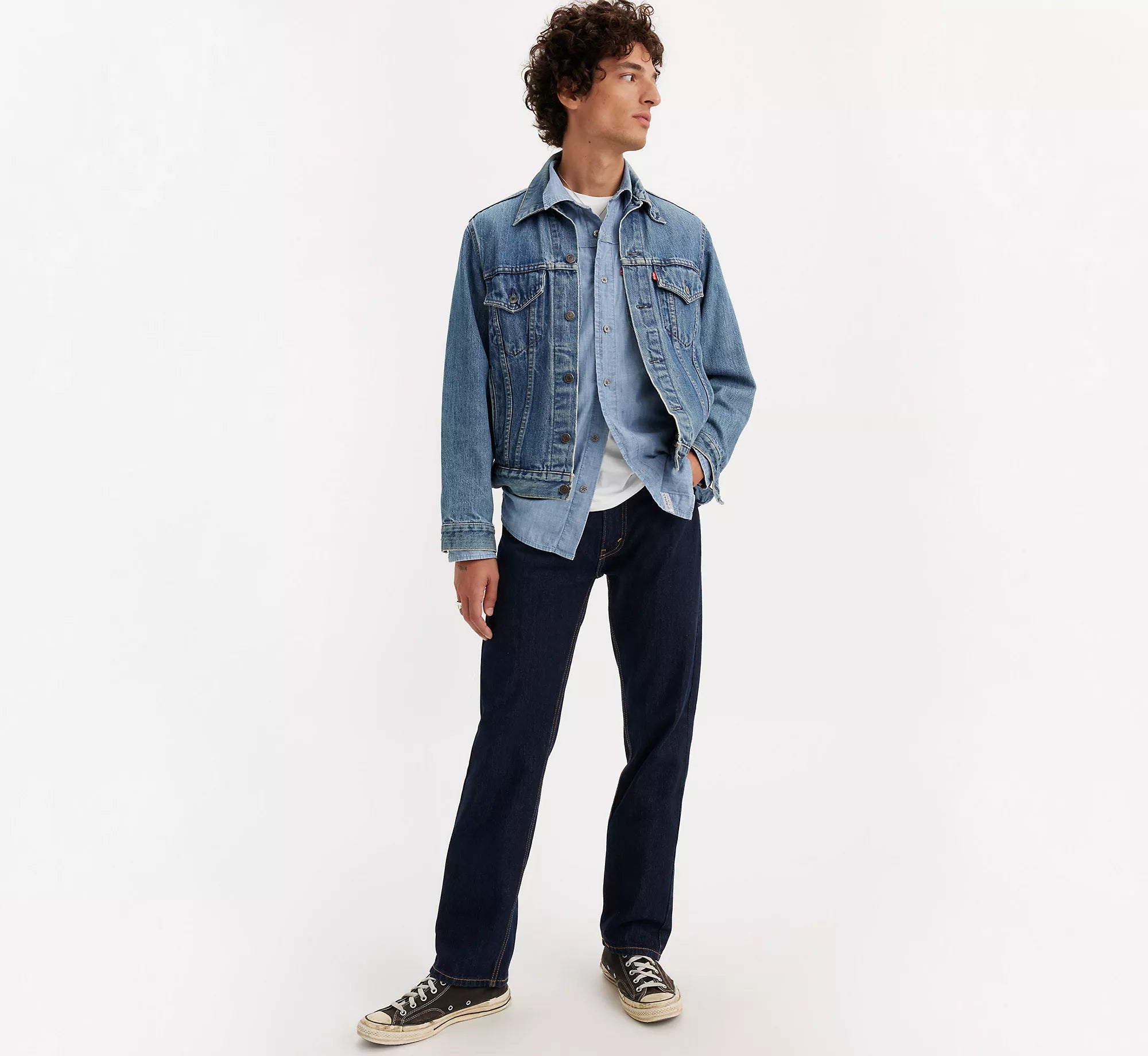 Levi's 505 Regular Fit Jeans Hombre Azul Oscuro – The Mansion Style